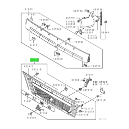 Mitsubishi FUSO® Truck Parts | Cab and Body | Front Grille