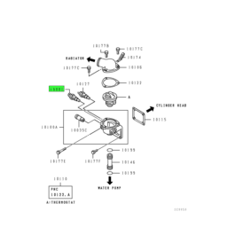 Mitsubishi FUSO® Truck Parts | Cooling | Water Pipe And Thermostat