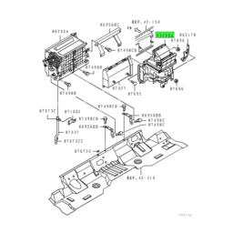 Mitsubishi FUSO® Truck Parts | HVAC | Heater Unit And Piping | Source ...