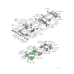 Mitsubishi FUSO® Truck Parts | Frame | Crossmember | Source One Parts ...