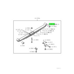 Mitsubishi FUSO® Truck Parts | Rear Suspension | Rear Suspension