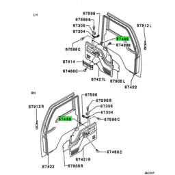 Mitsubishi FUSO® Truck Parts | Door | Front Door Trim And Related Parts