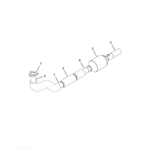 6133503C5 Navistar International | Left Exhaust Manifold Pipe | Source ...