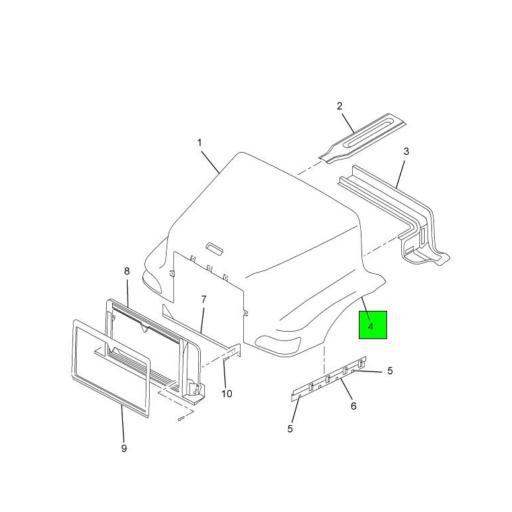 3501477C2 Navistar International | Right Side Hood Panel | Source One ...