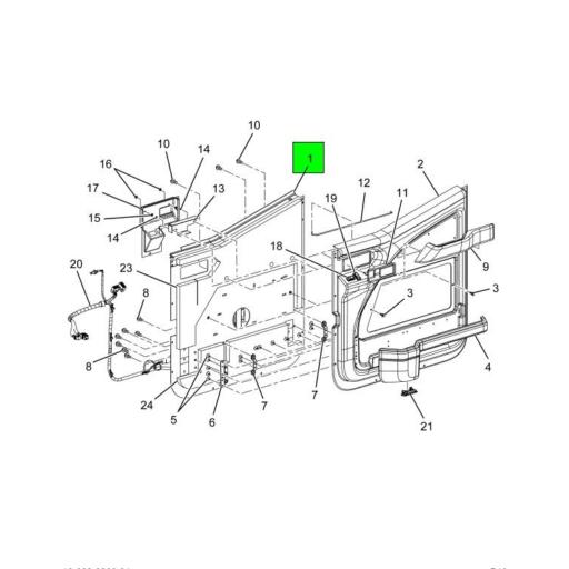 6127248C91 Navistar International | Right-Hand Panel Inner Assembly ...