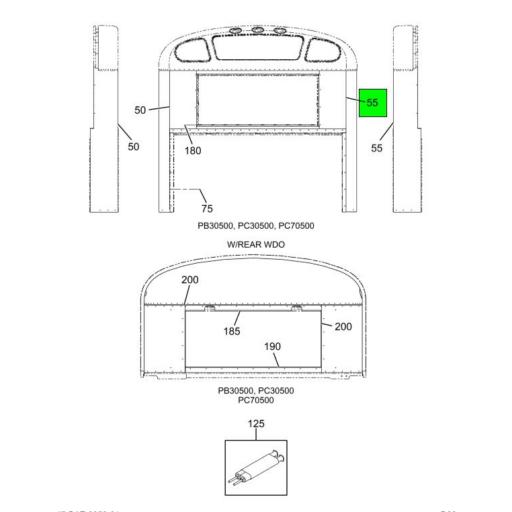 2229476C1 IC Bus | Rear Exterior Skin Panel Right | Source One Parts Center