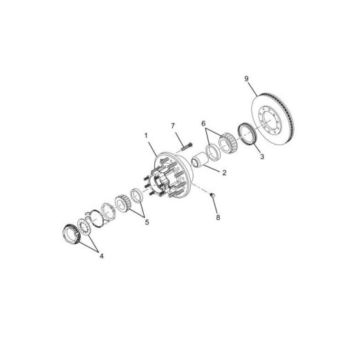 4225138C91 Navistar International | HUB REAR WHEEL W/ROTOR R ALUMINUM ...