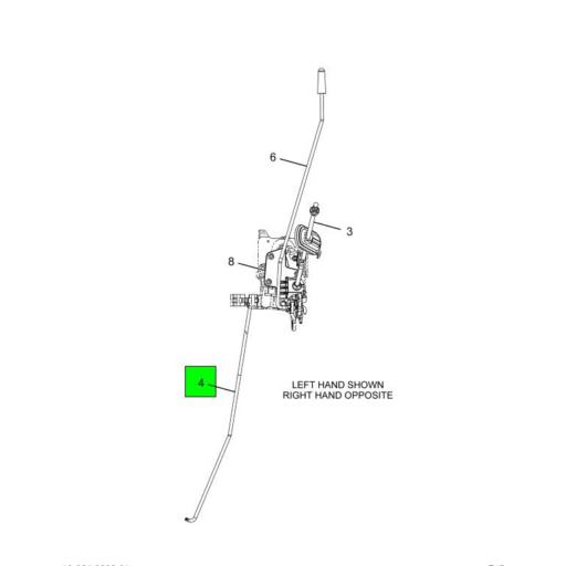 4054707C2 Navistar International | Left-Hand Door Latch Key Rod ...