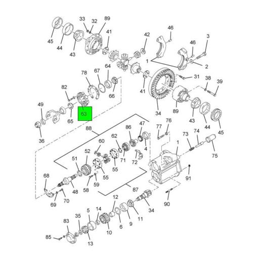 1696386C91 Navistar International | Differential Input Carrier with Cup ...