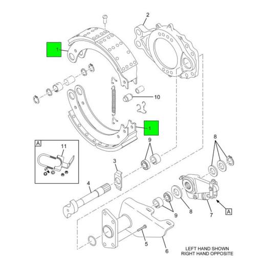 2609024C91 Navistar International | Brake Shoe Kit with Lining | Source ...