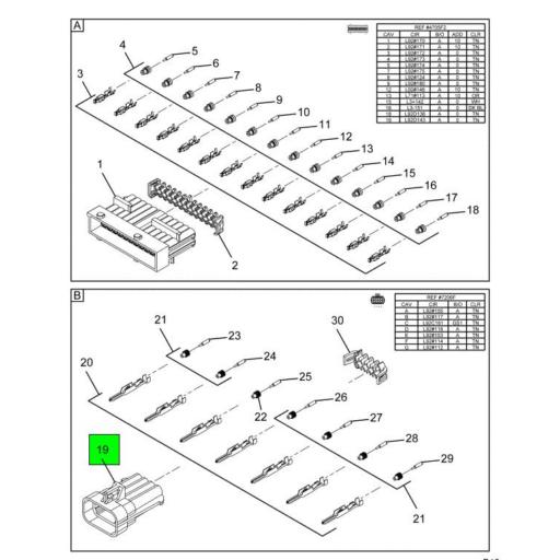 3525874C1 Navistar International | 8-Way Female Body Connector | Source ...