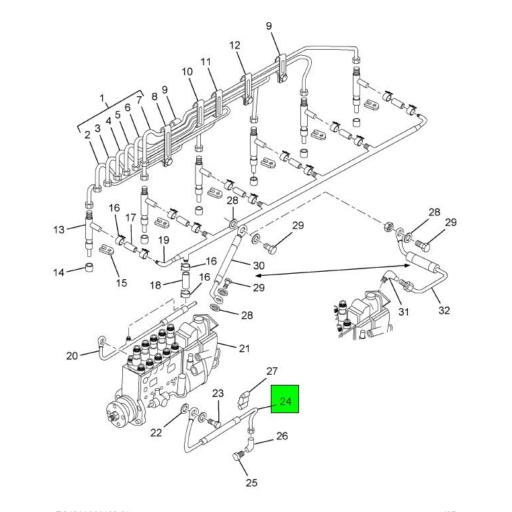 1820328C93 Navistar International | Lubricating Oil Tube Assembly ...