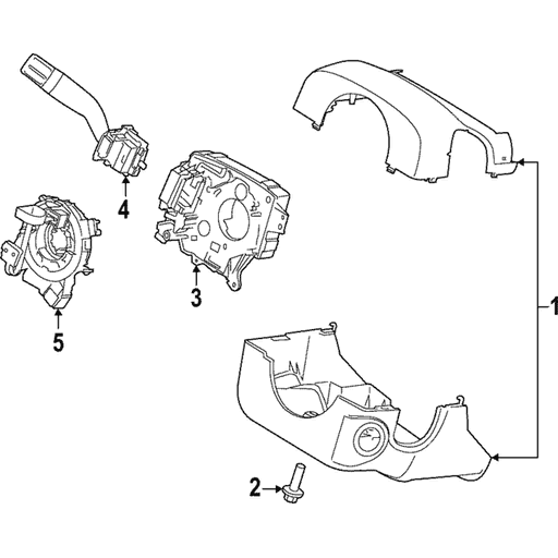 RL3Z3F791CA Ford | Housing Steering Column - Center BEV | Source One ...