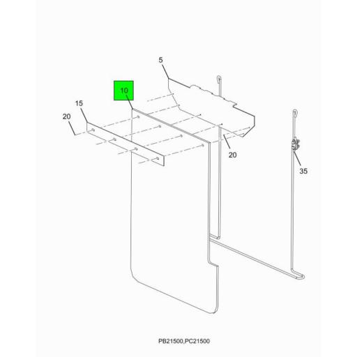 6135071C1 Navistar International | Mud Flap Rear Bus Body Anti-Sail ...