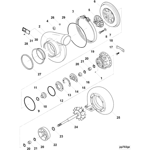 4025166 Cummins | Turbocharger Kit | Source One Parts Center