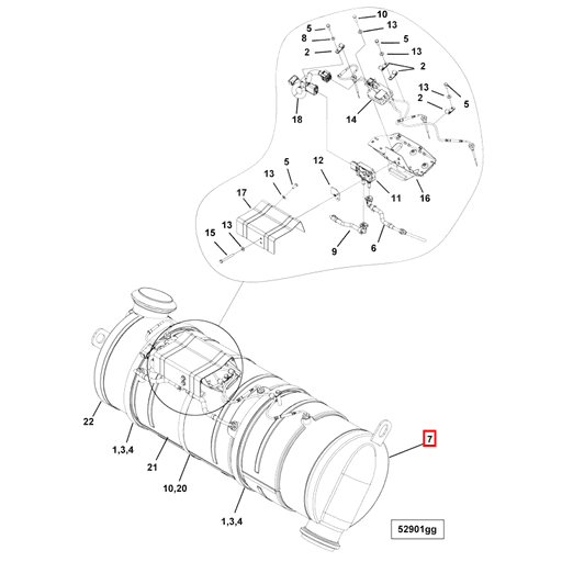 4353299RXCUM Kenworth | Inlet Catalyst Module | Source One Parts Center
