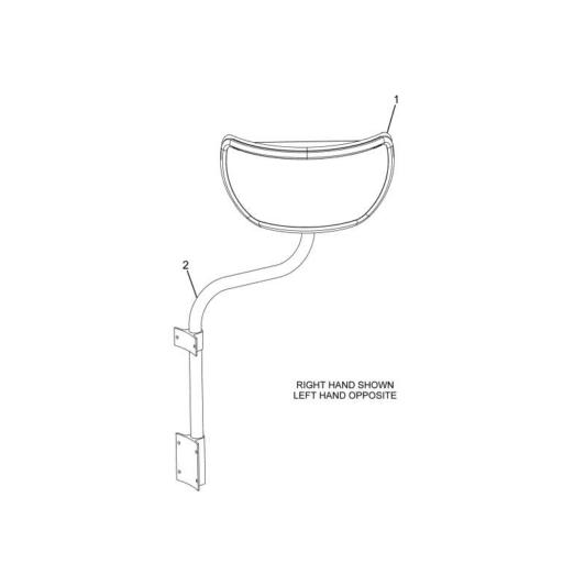 2223196C1 IC Bus | Crossview Mirror High-Definition Busboy Black ...