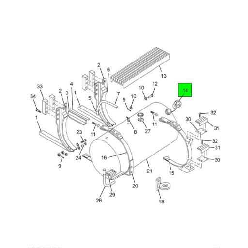 576746C91 Navistar International | Aluminum Fuel Tank Cap 2-11/16 in ...