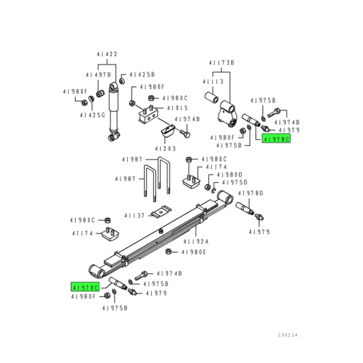 MK432737 Mitsubishi FUSO | Rear Suspension Spring Pin | Source One ...