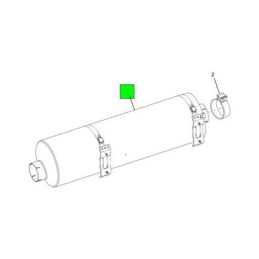3511319C1 Navistar International | Aluminized Steel Exhaust Muffler 10 ...