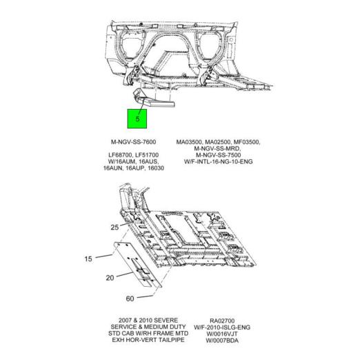 3586079C4 Navistar International | Cab Floor Insulator | Source One ...