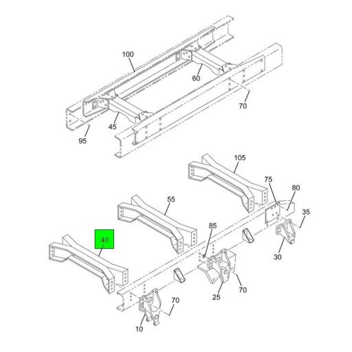 1664609C2 Navistar International | Crossmember | Source One Parts Center