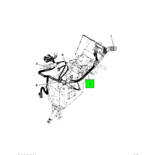 3887522C92 Navistar International | Cab Overlay Harness DCM Left ...