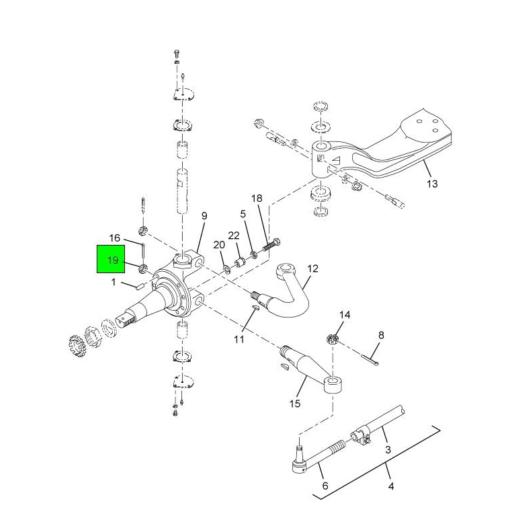 2602510C1 Navistar International | Steering Arm Flange Hex Nut | Source ...