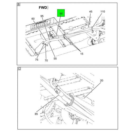 3935669C93 Navistar International | Dryer to Evaporator Hose Assembly ...
