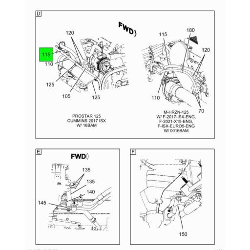4091572C91 Navistar International | Air Conditioning Hose Evaporator to ...