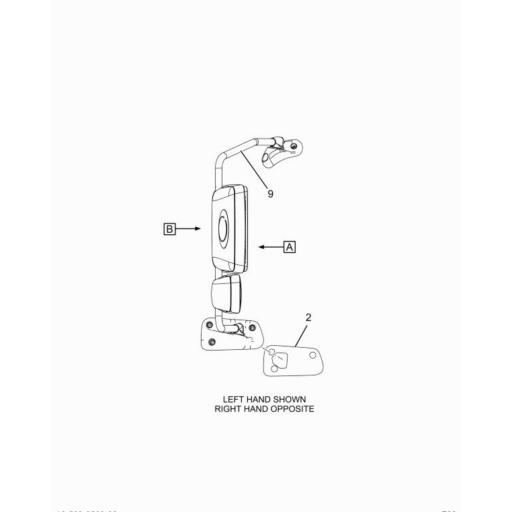 4091261C91 Navistar International | Right-Hand Rear-View Mirror Chrome ...