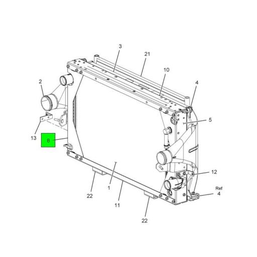 2507459C91 Navistar International | Kit Radiator Support | Source One ...