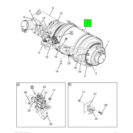 2594486C1 Navistar International | DPF Heat Shield 105 in | Source One ...