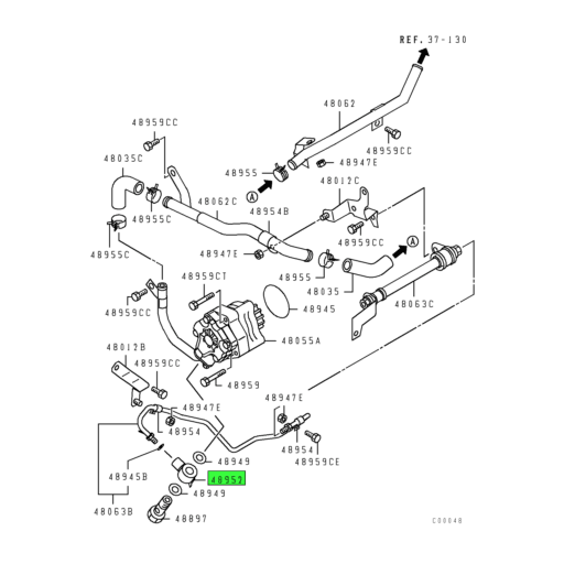 MK634693 Mitsubishi FUSO | Power Steering Oil Pump Joint | Source One ...