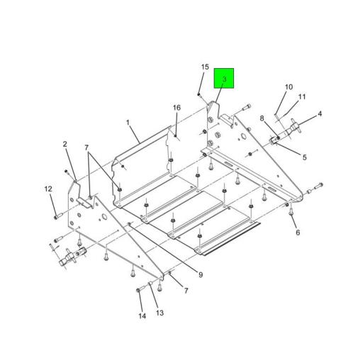 3557052C3 Navistar International | Battery Box Bracket Right | Source ...