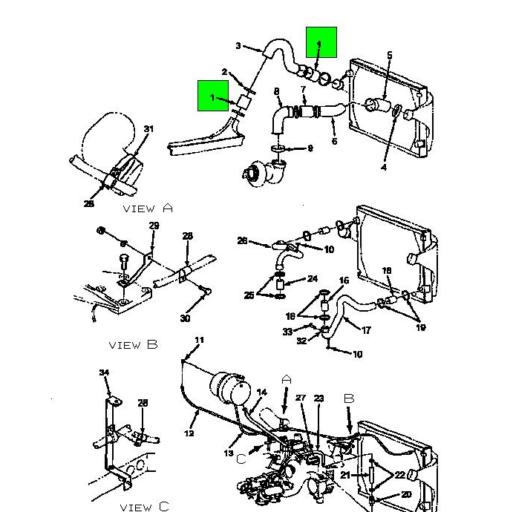2018032C2 Navistar International | Flexible Air Cleaner Hose 4 in ID x ...