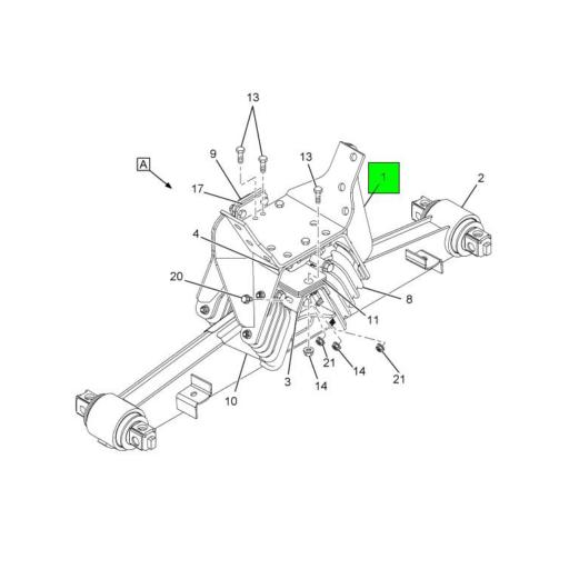 H64643000 Navistar International | Rear Saddle Spring | Source One ...