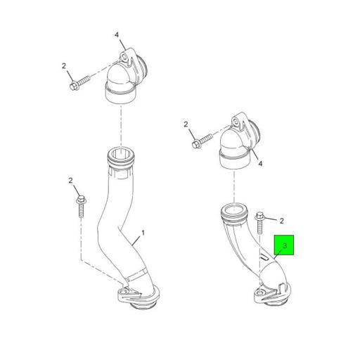 1885839C91 Navistar International | EGR Coolant Supply Pipe Assembly ...
