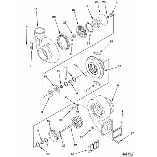 4024969 Cummins | Turbocharger Kit | Source One Parts Center