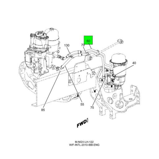 6102928C1 Navistar International | Air/Oil Outlet Hose | Source One ...