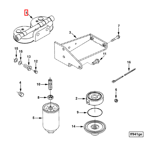 3922071 Cummins | Fuel Filter Head | Source One Parts Center