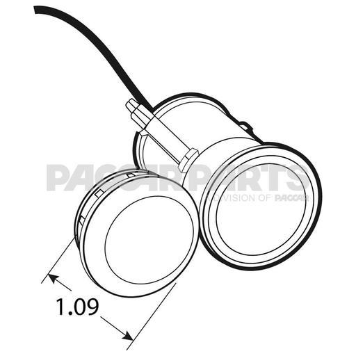 33050R | Kenworth® | LAMP-MARKER MINI | Source One Parts Center
