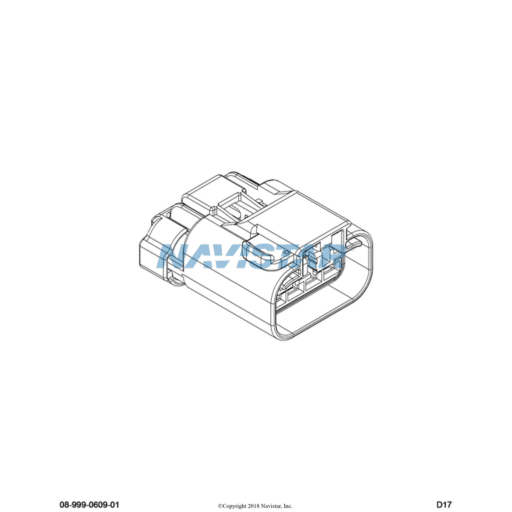 3613769C1 Navistar International | 14-Way Female Body Connector 28mm ...
