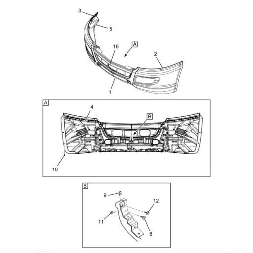 4169766C91 Navistar International | W/RADAR Mic Bumper | Source One ...
