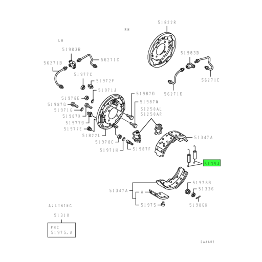 MC804697 Mitsubishi FUSO | Spring Front Brake Shoe Return | Source One ...