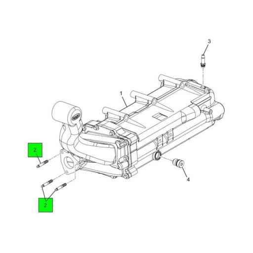 1875428C1 Navistar International | Special Linkage Threaded End Stud M8 ...