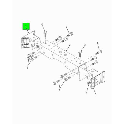 3624114C2 Navistar International | Front Crossmember Support | Source ...