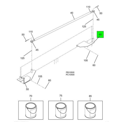 2202860C2 IC Bus | Aft Door Support | Source One Parts Center
