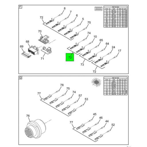 3522073C1 Navistar International | Female Cable Terminal - 10 Pack ...