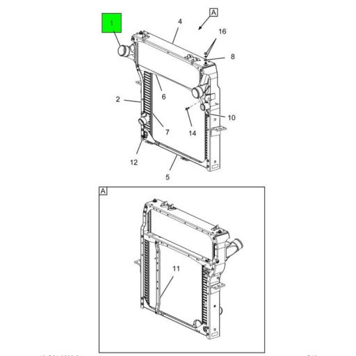 2518514C91 Navistar International | Frame Charge Air Cooler CAC A ...